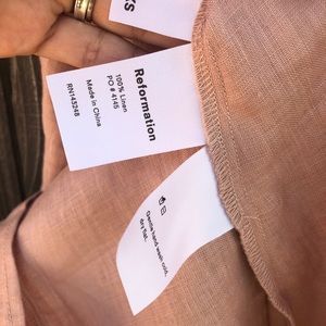 Reformation | Tops | Nwt Reformation Emmie Lace Trim Linen Camisole ...